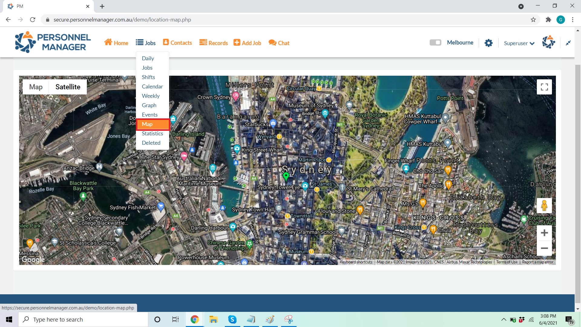 3.22 Location Map - New - Personnel Manager